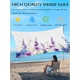 Blue Purple Flower Sun Shade Sail 6.5'X10' Spring Purple Lavender ...