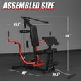 Syedee Home Gym Station, 800lb Capacity, Leg Extension, Chest Fly ...