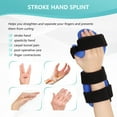 Fibee Stroke Resting Hand Splint, Finger Separator Night Immobilizer ...