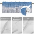 Curtain Valance for Windows, Blue Sky White Clouds Kitchen Valances Rod ...