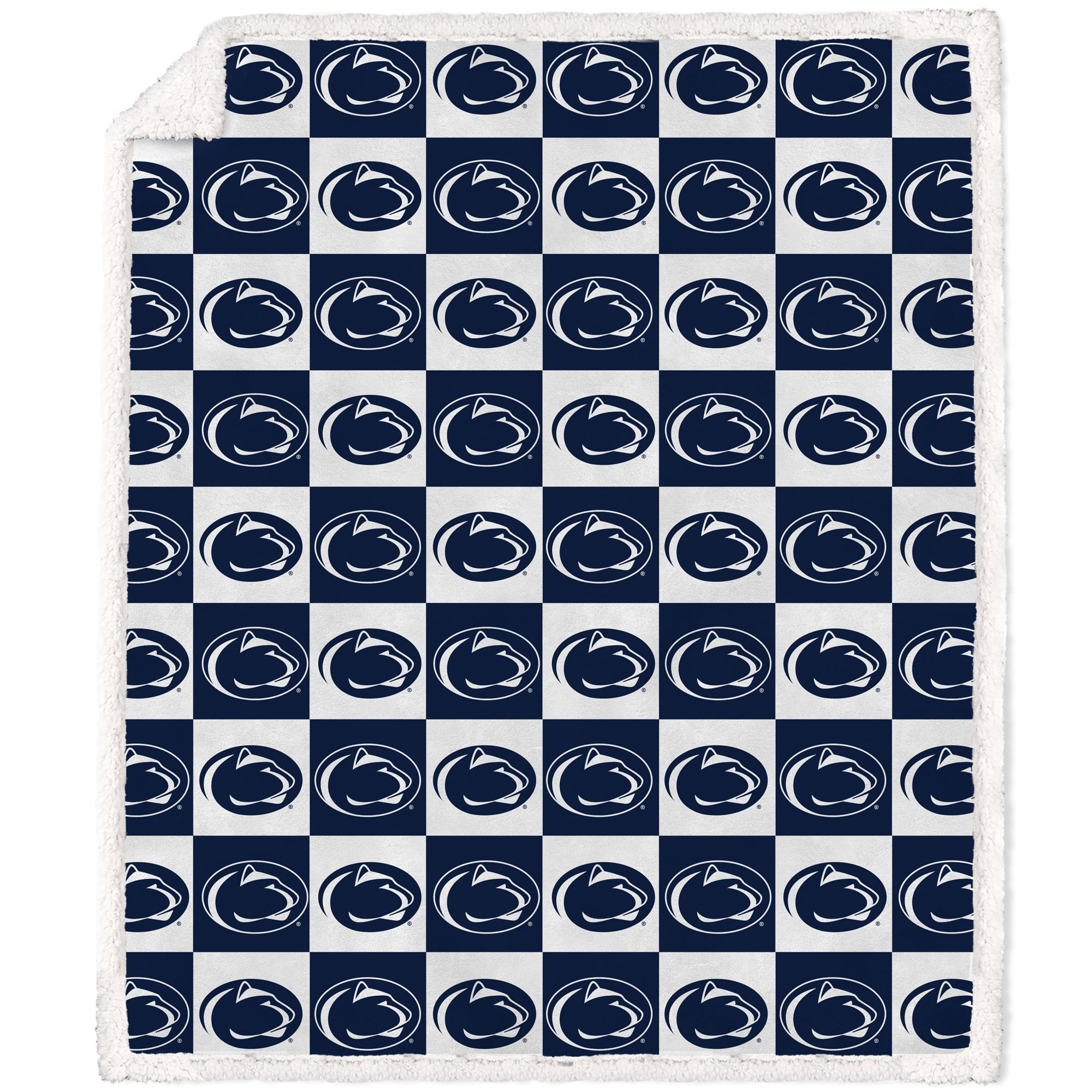 Penn State Nittany Lions 50'' x 60'' Checkered Short Plush Sherpa ...