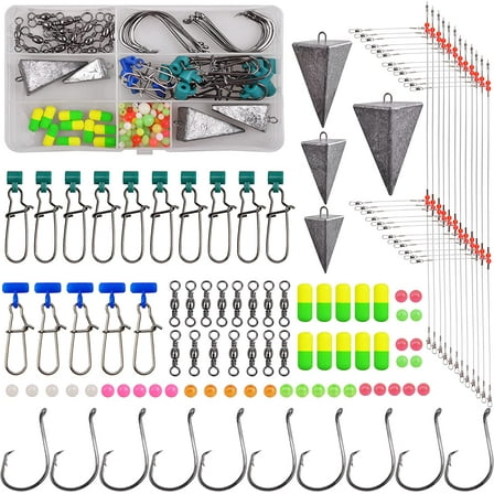 Saltwater Fishing Tackle Kit Surf Fishing Gear Ocean Saltwater Lures ...