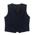 Boys Suit Vest Cropped Sleeveless V-Neck Button Front Vests Formal ...