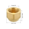 Uxcell 3/8" Brass Flare Cap, 5/8-18UNF Female Thread 2Pcs SAE Flare ...