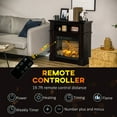 HOMCOM Electric Fireplace with Mantel, 1400W, Brown - Walmart.com