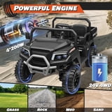Joyracer 4WD 24 Volt Ride on Toys UTV with 2 Seater & Remote Control ...