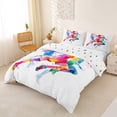 Feelyou Watercolor Handball Bedding for Girls, Silhouette Basketball ...