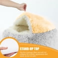 Cat Beds for Indoor Cats, Plush Hooded Cat Cave for Puppy Kitty Small ...