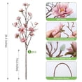 Artificial Magnolia Flower Stems Pink 3-Piece Indoor Decor - Walmart.com