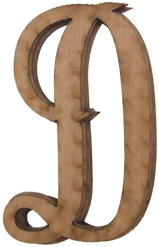 Wooden Cursive Letter D, Natural, 3-Inch, 6-Piece - Walmart.com