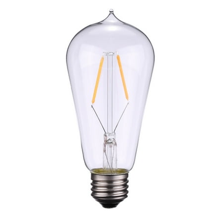 Tomshine 2W ST58 LED Filament Bulb Light AC220-240V E27 Base 2700k ...