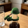 4PC Military Salute Hand Bottle Opener, Funny Helmet Beer Opener That ...
