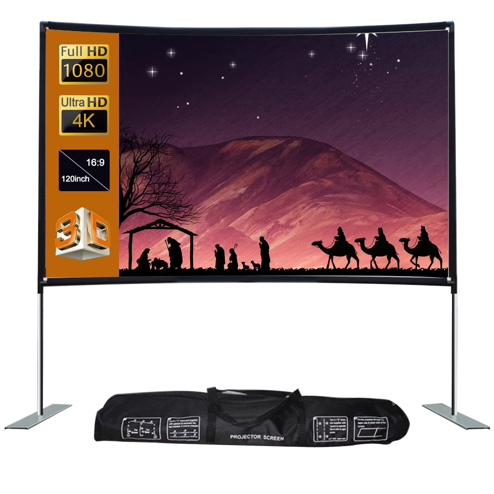 MABOTO 16:9 Projector Screen Stable Base Connection Home Theater ...
