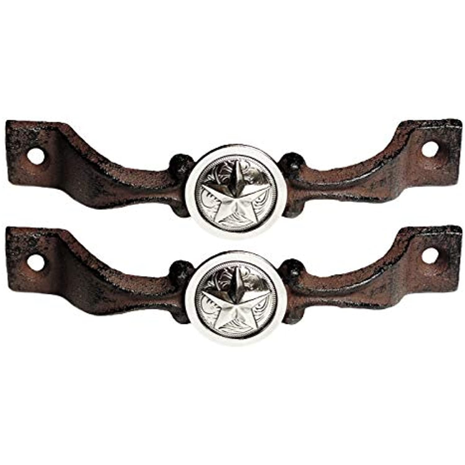 Urbalabs Cast Iron Concho Kitchen Cabinet Handles and Drawer Pulls ...