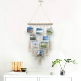Hanging Photo Display,Picture Holder with LED String Light Decor,Wall ...