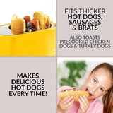 Oscar Mayer 2-Slot Hot Dog Toaster Yellow with Removable Cage, Mini ...