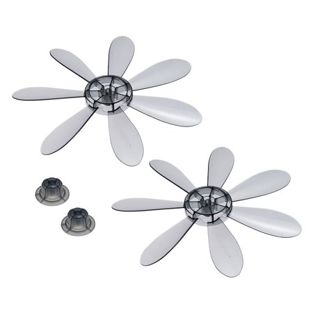 Uxcell Plastic Fan Vane 7 Round Vanes with Nut Cover 14 Inch ...