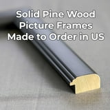 15x40 Frame Black Passaggi Solid Wood Picture Frame Width 1.5 Inches ...