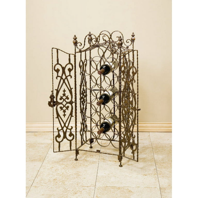Wrought Iron Wine Cabinet
