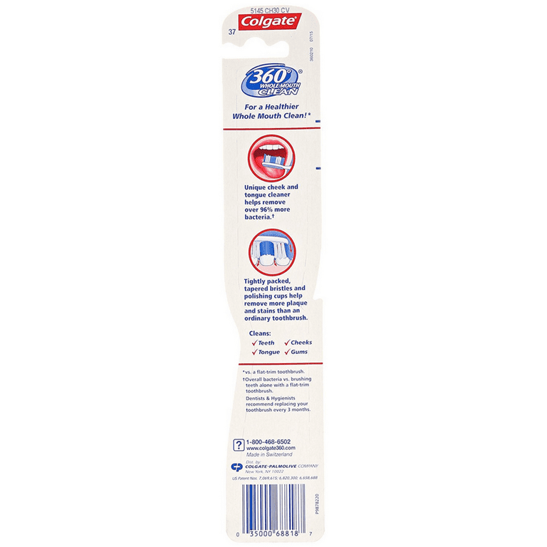 Colgate 360 Whole Mouth Clean Full Head Toothbrush, Medium Colgate 360 Whole Mouth Clean Full Head Toothbrush, Medium