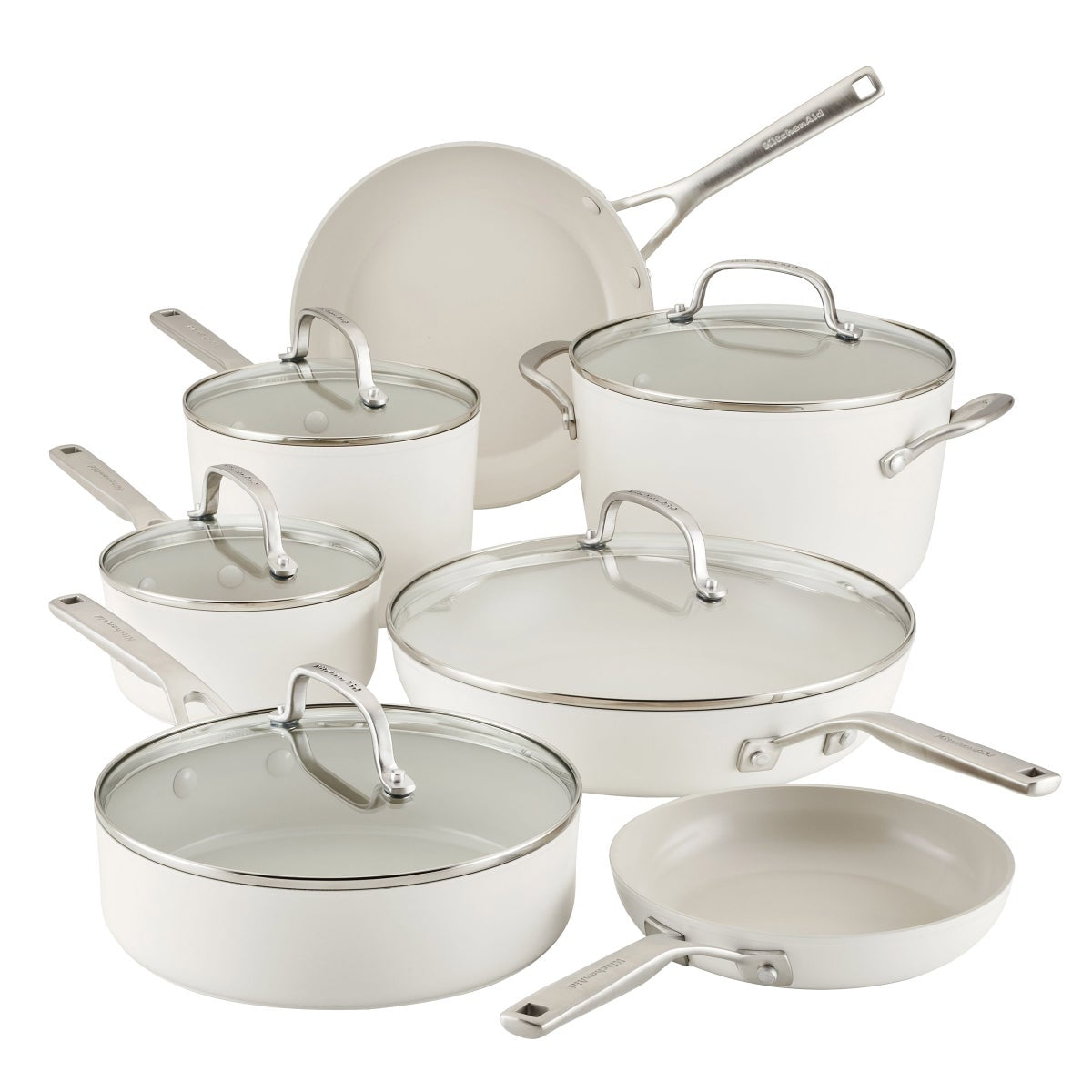 Click here for Kitchenaid Hard Anodized Ceramic Cookware Set  12-... prices