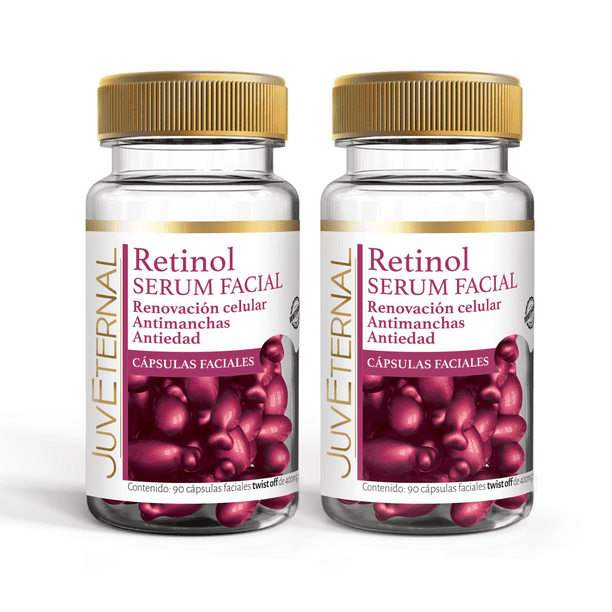 Cápsulas Faciales Retinol 2x1 90 caps Juveternal | Bodega Aurrera en línea