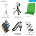 Bower Content Creator Kit with16-inch RGB Ring Light, 62-inch ...