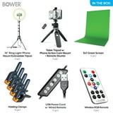 Bower Content Creator Kit with16-inch RGB Ring Light, 62-inch ...