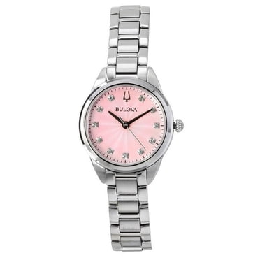 Bulova Sutton Automatic Women's Diamond Stainless Steel Analog Watch ...