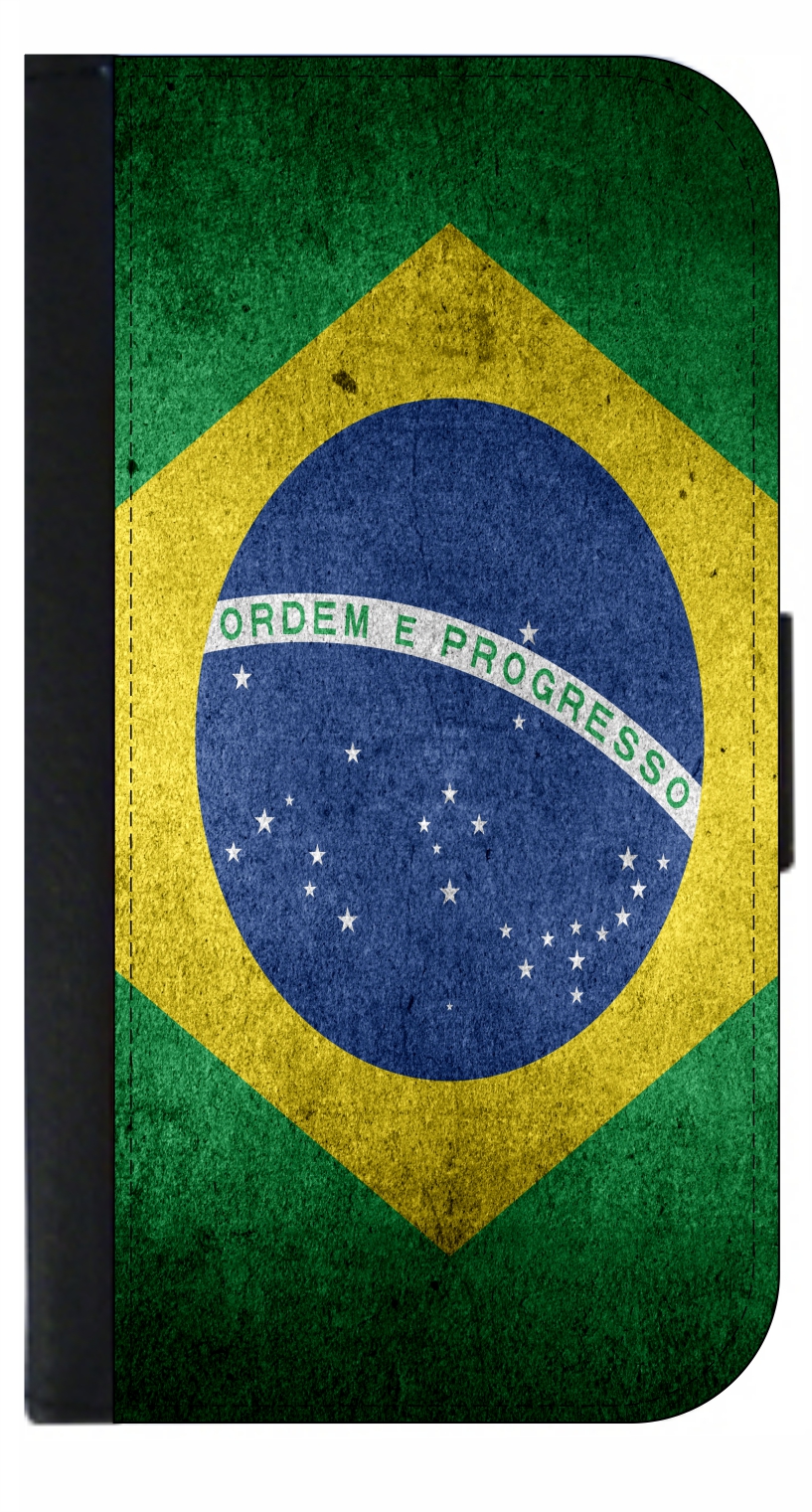 Flag Brazil - Brazilian Grunge Flag Wallet Phone Case for the iPhone XS ...