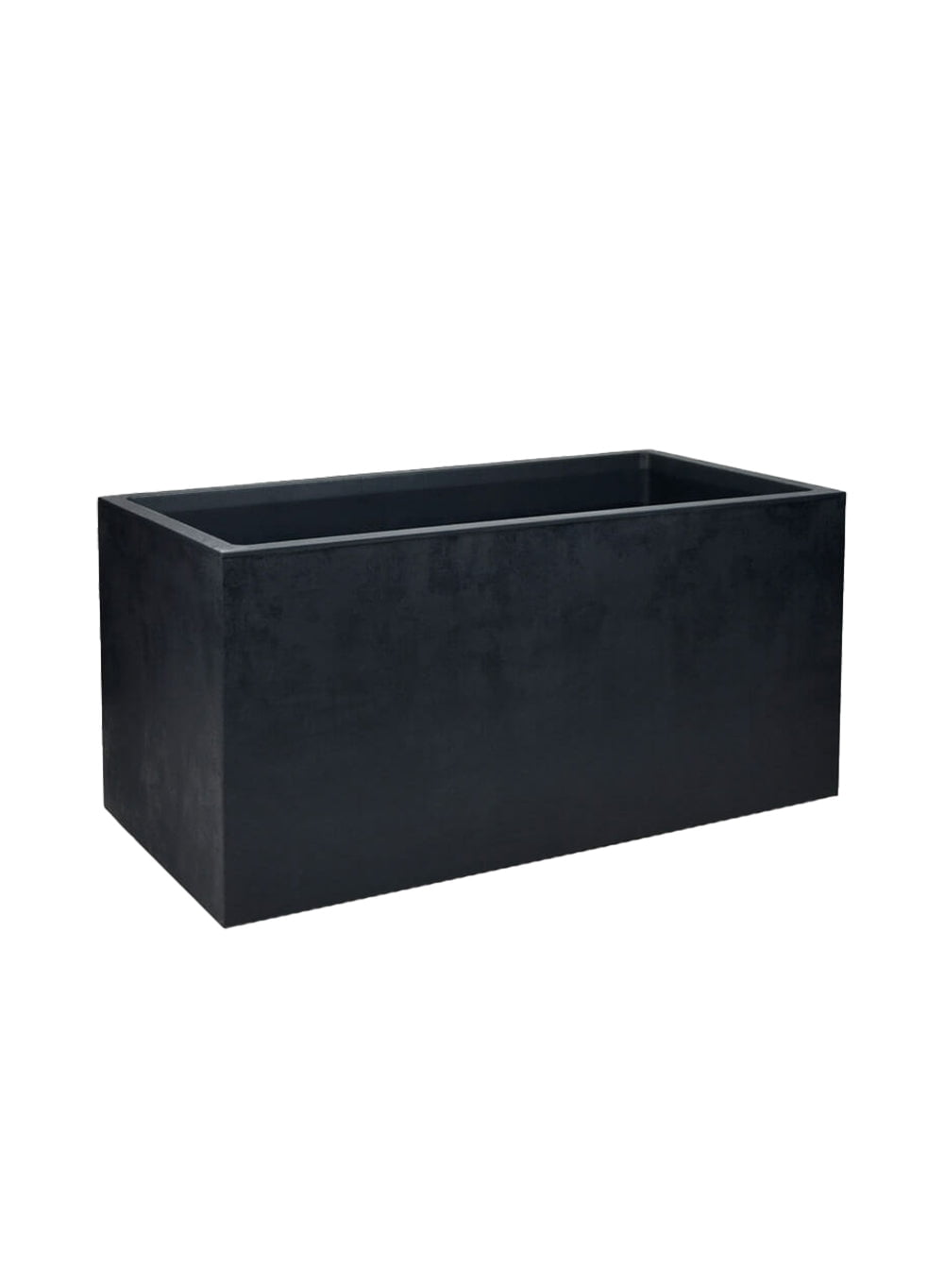 Serene Spaces Living Black Rectangle Planter Box, 31"LongX15"WideX14.5 ...