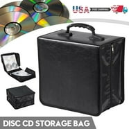 Vintage Style Leather Suitcase - CD Case - Walmart.com