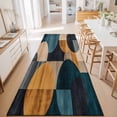 Area Rug 2x6ft Abstract Yellow Blue Geometric Painting Area Rugs for ...