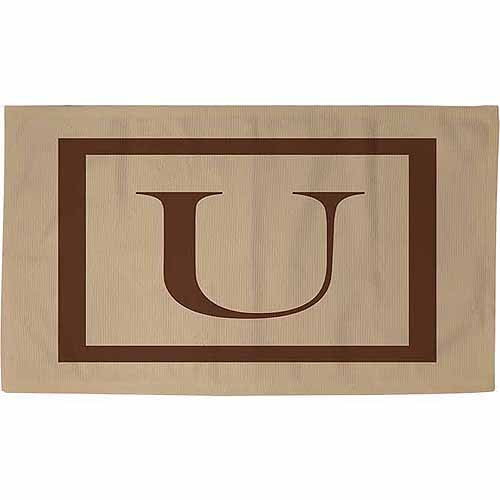 Thumbprintz Classic Block Monogram Rug, Caramel - Walmart.com - Walmart.com