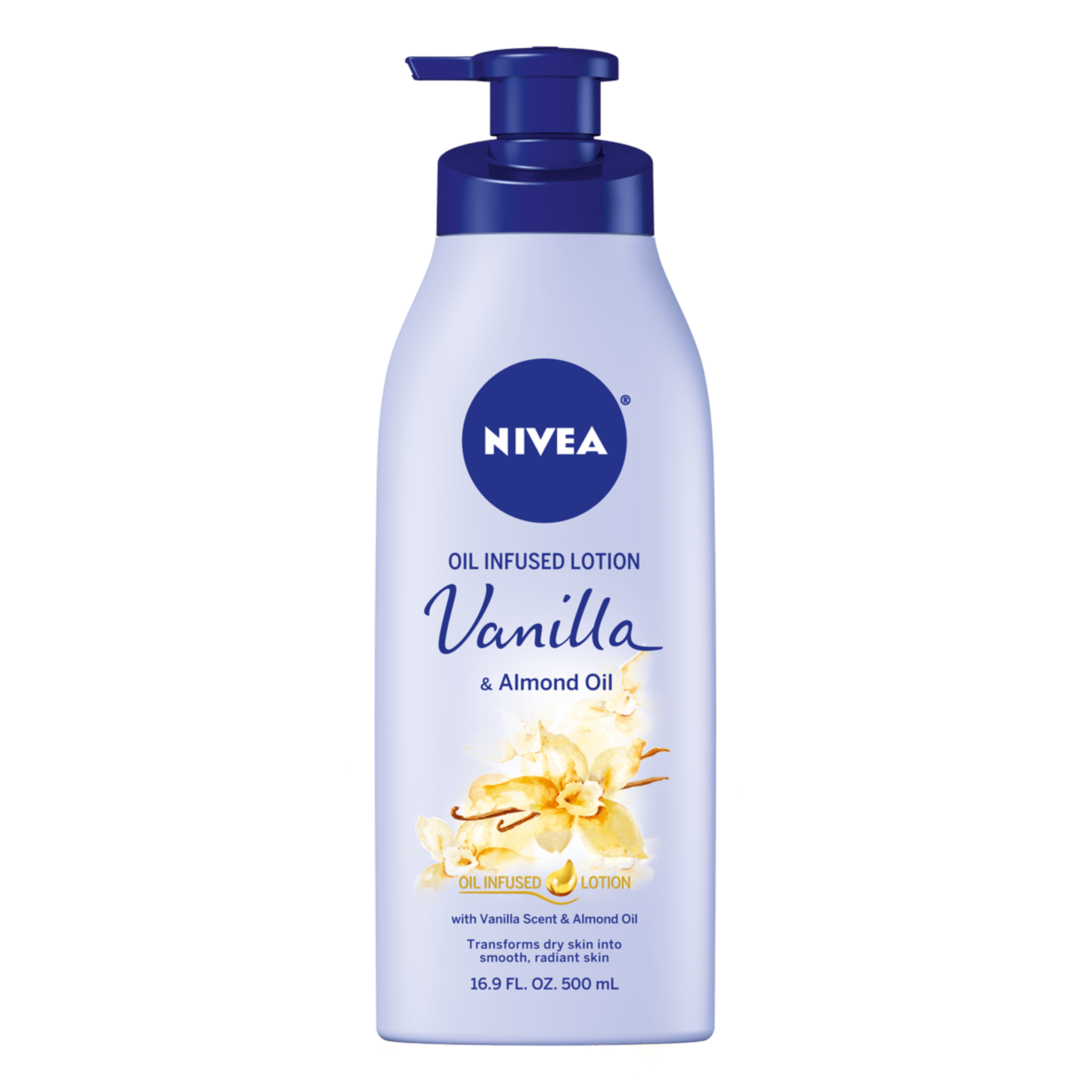 NIVEA Oil Infused Body Lotion, Vanilla and Almond Oil, 16.9 Fl Oz ...