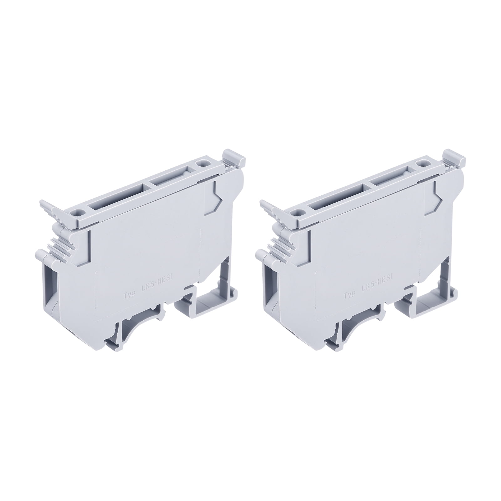 DIN Rail Mount Fuse Holder Terminal Blocks Screw Type Grey UK5 Pack of ...
