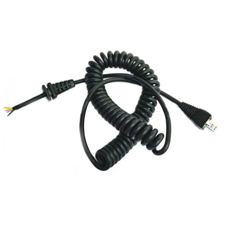 homeholiday DIY Black 6 Pin Speaker Wire Mic Microphone line Spring ...