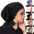 Agiufgs Pre-Tied Head Scarf Polyester, Effortless Elegance with Pre ...