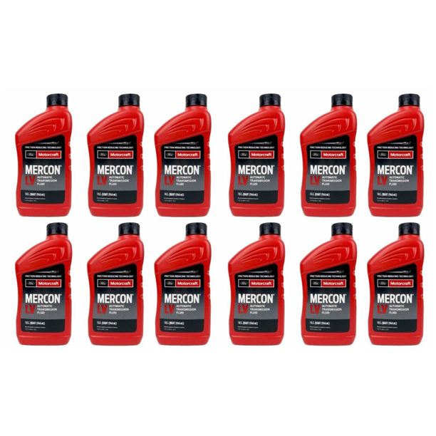 12 Quarts Genuine FORD Auto. Transmission Fluid MOTORCRAFT MERCON LV ...