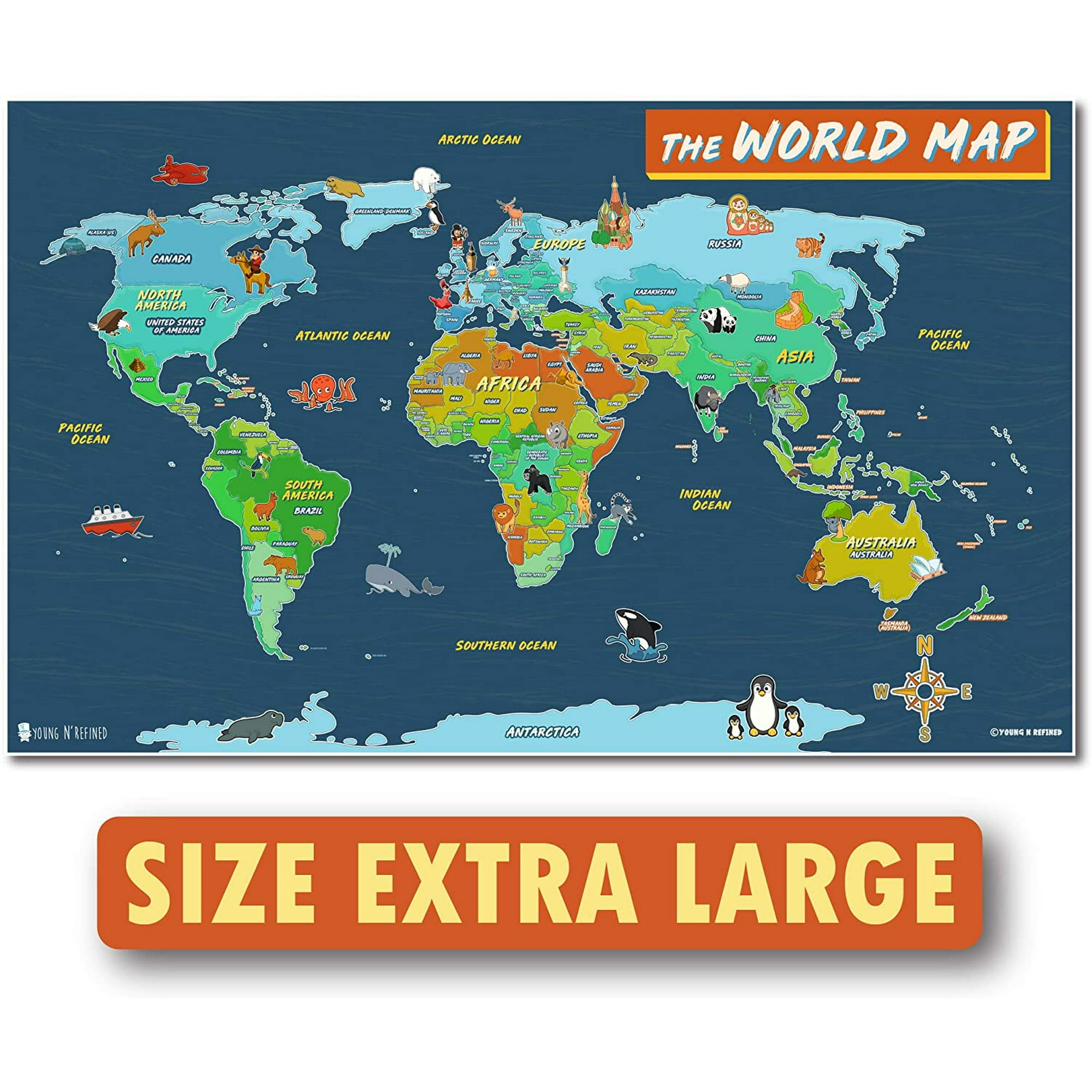 Planet Earth Map For Kids