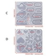 3D Irregular Earring Silicone Molds Epoxy Resin Mold Resin Pendant ...