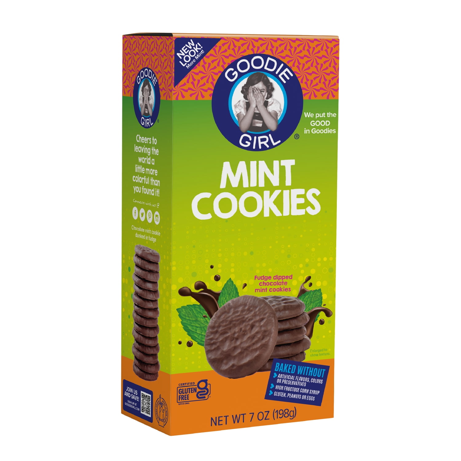 Goodie Girl Mint Cookies, Gluten Free, Shelf Stable, 7 oz Box - Walmart.com