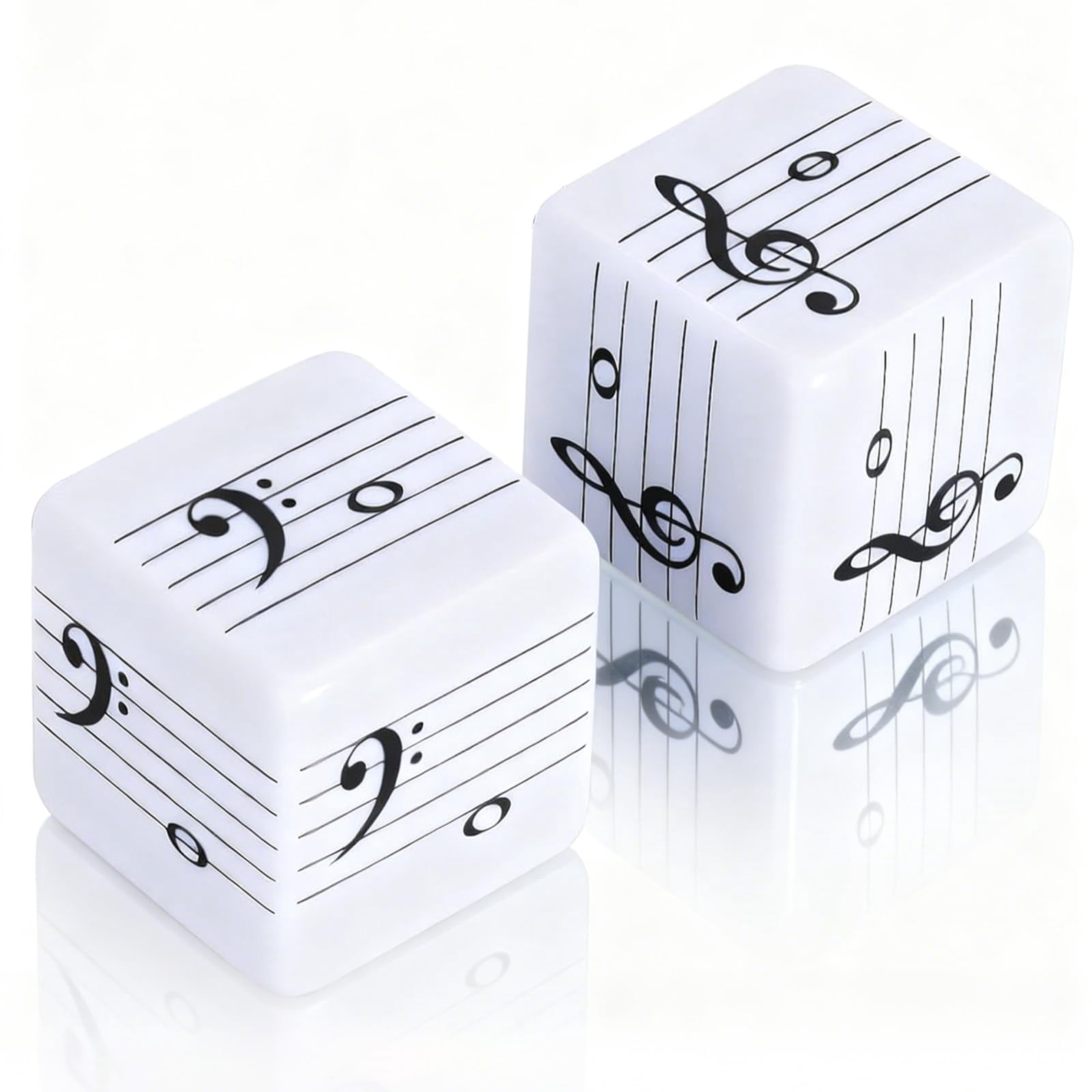 Juego de Dados Musicales oyeftp Set de Dados de Nota Musical 20mm Clave ...