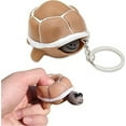 Turtle Squeeze Toy Turtle Squeeze Pops Out Head Keychain Pendant ...