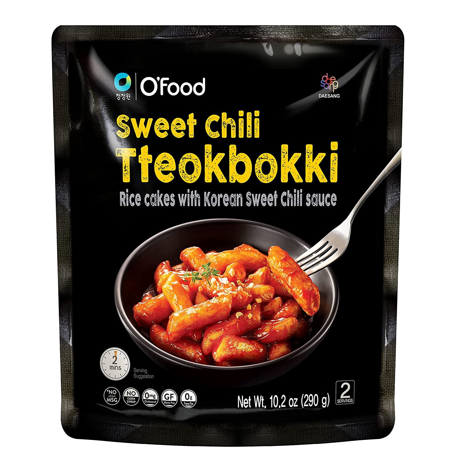 O’Food Original Tteokbokki, Gluten-Free Korean Rice Cakes, Authentic ...