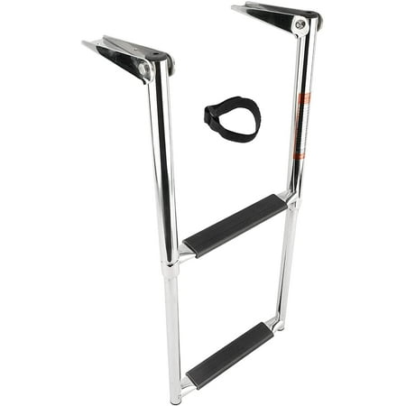 Boat Ladder 2 Step Stainless Steel Telescoping Boat Ladder Swim Step ...