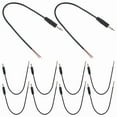 10 Pcs 3. 5Mm Plug Bare Wire Converter Mic Jack Speaker Audio Cable ...