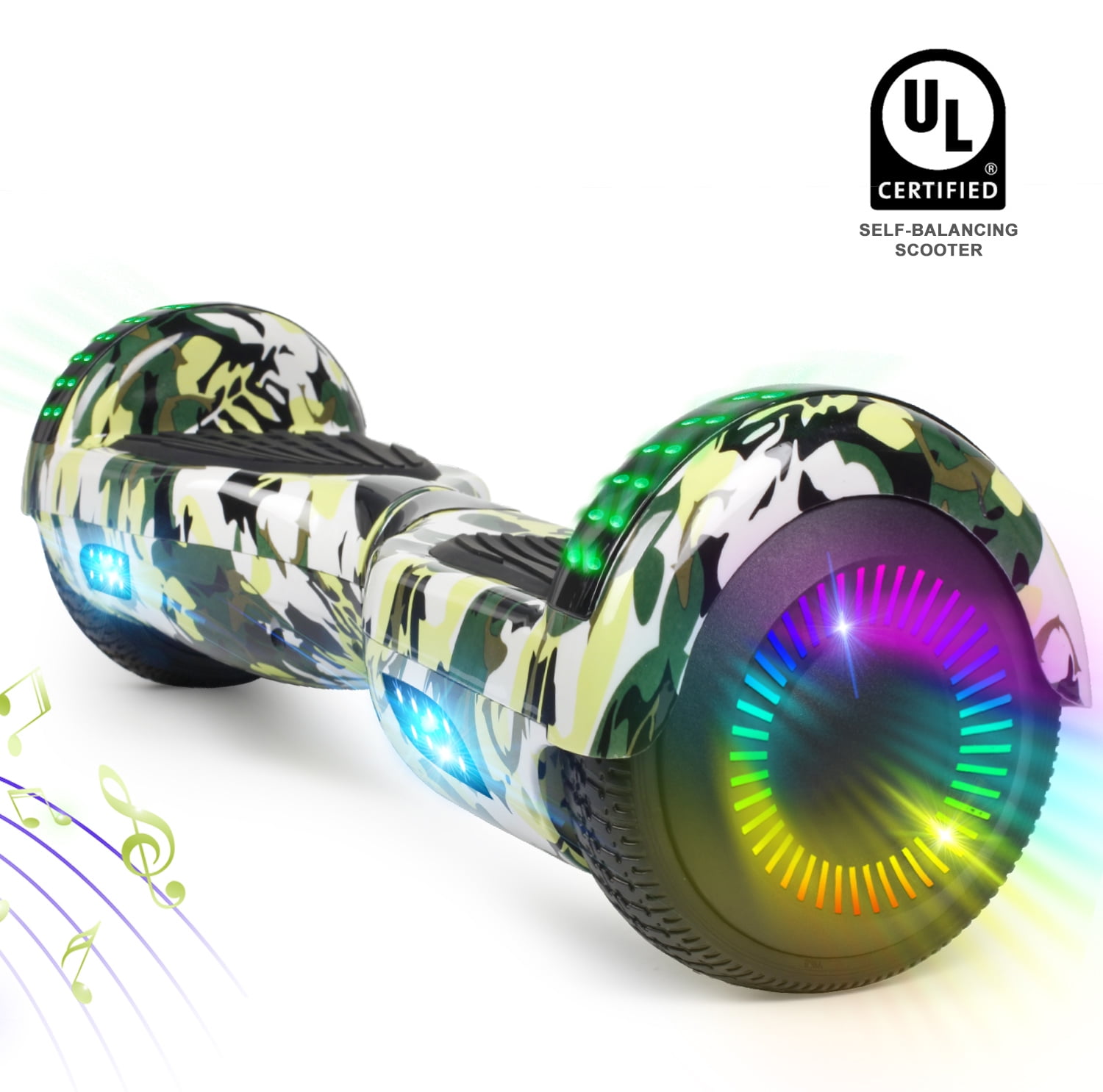 CBD 6.5" Two-Wheel Self Balancing Hoverboard with Bluetooth and LED ...