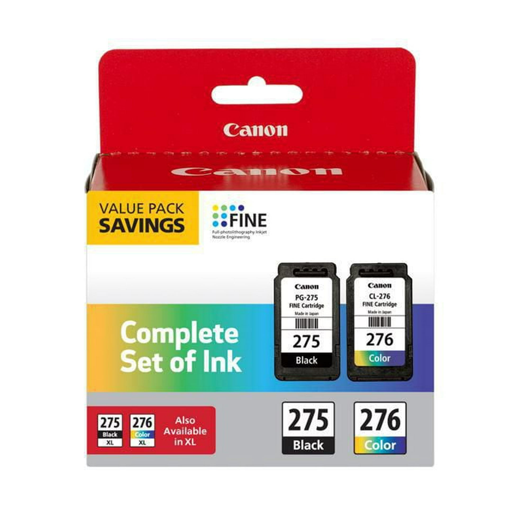 Click here for Canon Canada Inc Canon - Pg-275/Cl-276 2-Pack prices