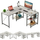 Mainstays 6-Cube Storage Computer Desk, Gray - Walmart.com